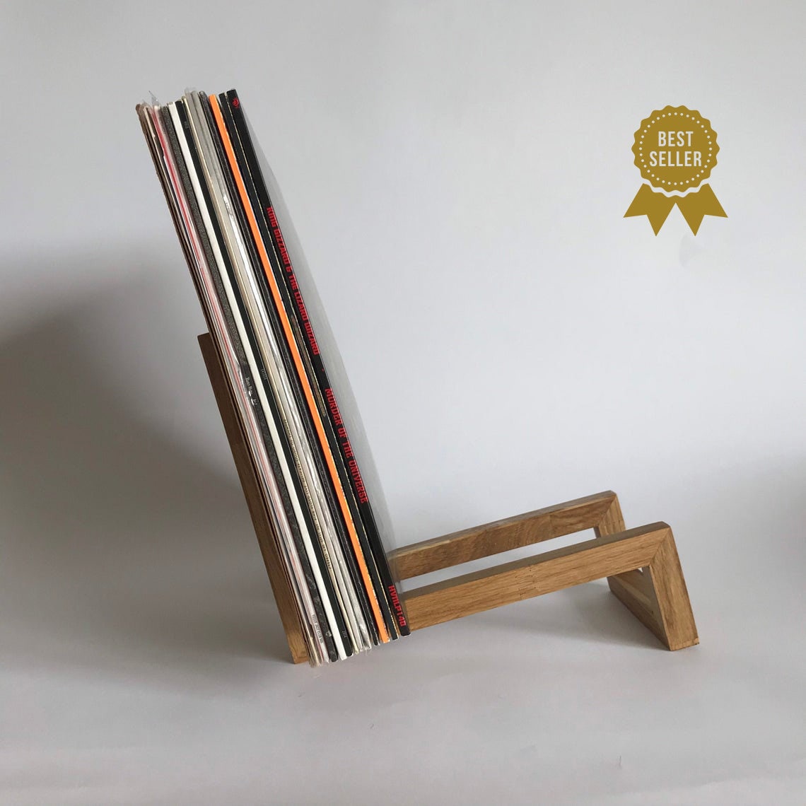 Unique Vinyl Rack, Wood Vinyl Records Storage, Modern design, Minimali ...